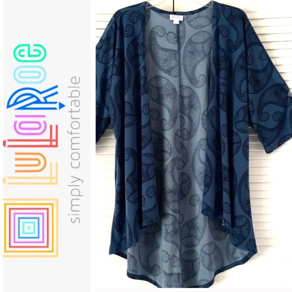 LuLaRoe | Sweaters | Lularoe Open High Low Blue Cardigan | Poshmark
